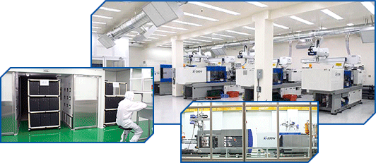 Clean Room Plastic Injection Molding with Class 100K at JATCO Inc.